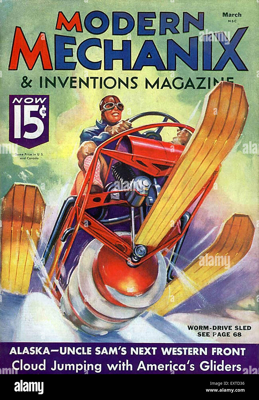 1930s USA Modern Mechanix and Inventions Magazine Cover Stock Photo - Alamy