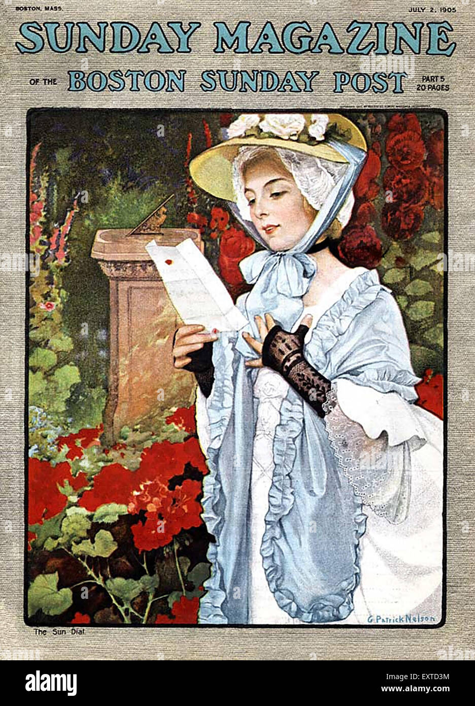 1900s USA Boston Sunday Post Magazine Cover Stock Photo - Alamy