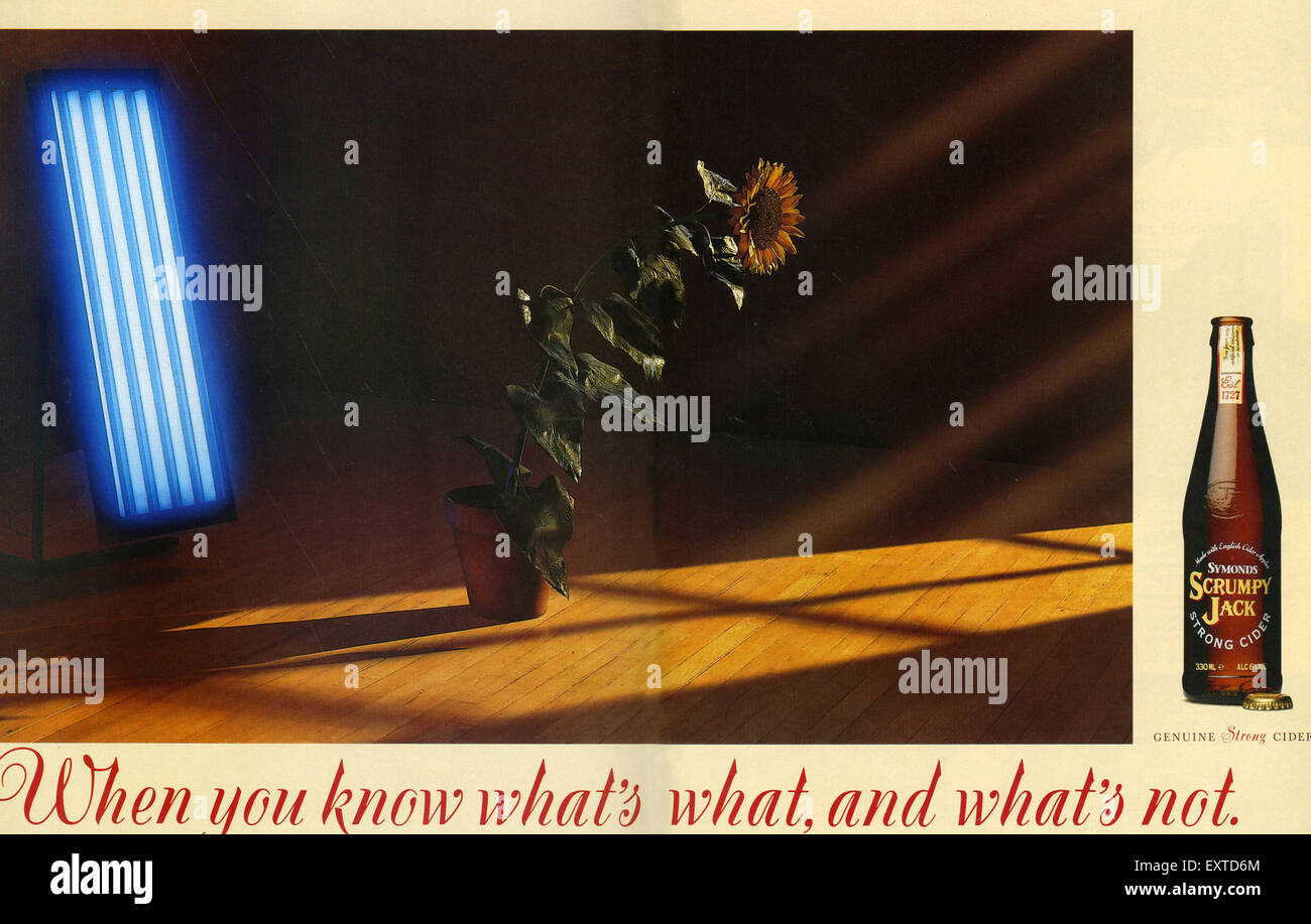 1990s UK Scrumpy Jack Magazine Advert Stock Photo - Alamy