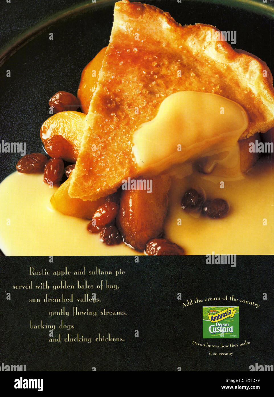 2000s UK Ambrosia Magazine Advert Stock Photo - Alamy