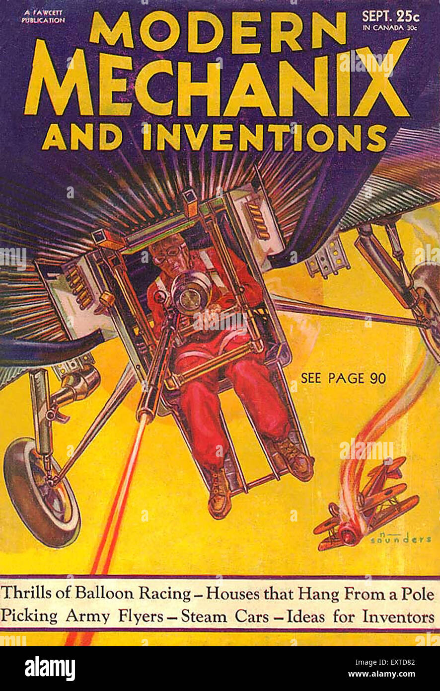 1930s USA Modern Mechanix and Inventions Magazine Cover Stock Photo - Alamy