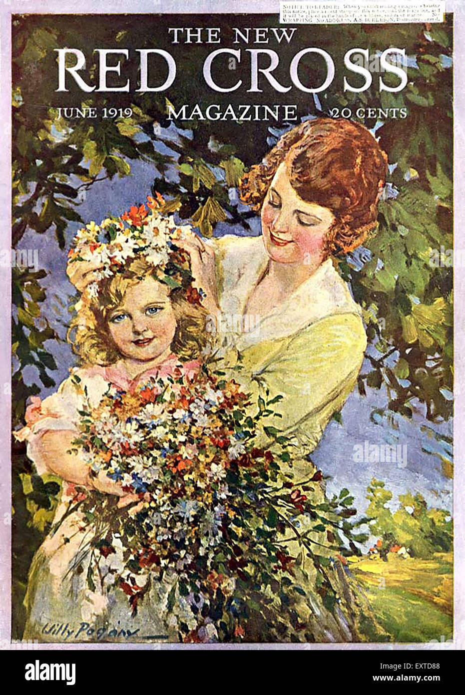 1910s USA The New Red Cross Magazine Cover Stock Photo - Alamy