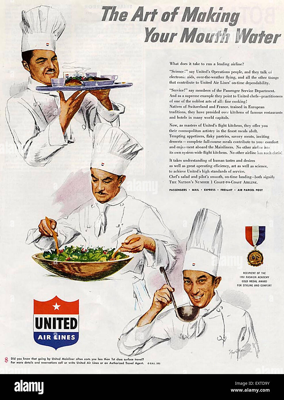 1950s chefs hi-res stock photography and images - Alamy