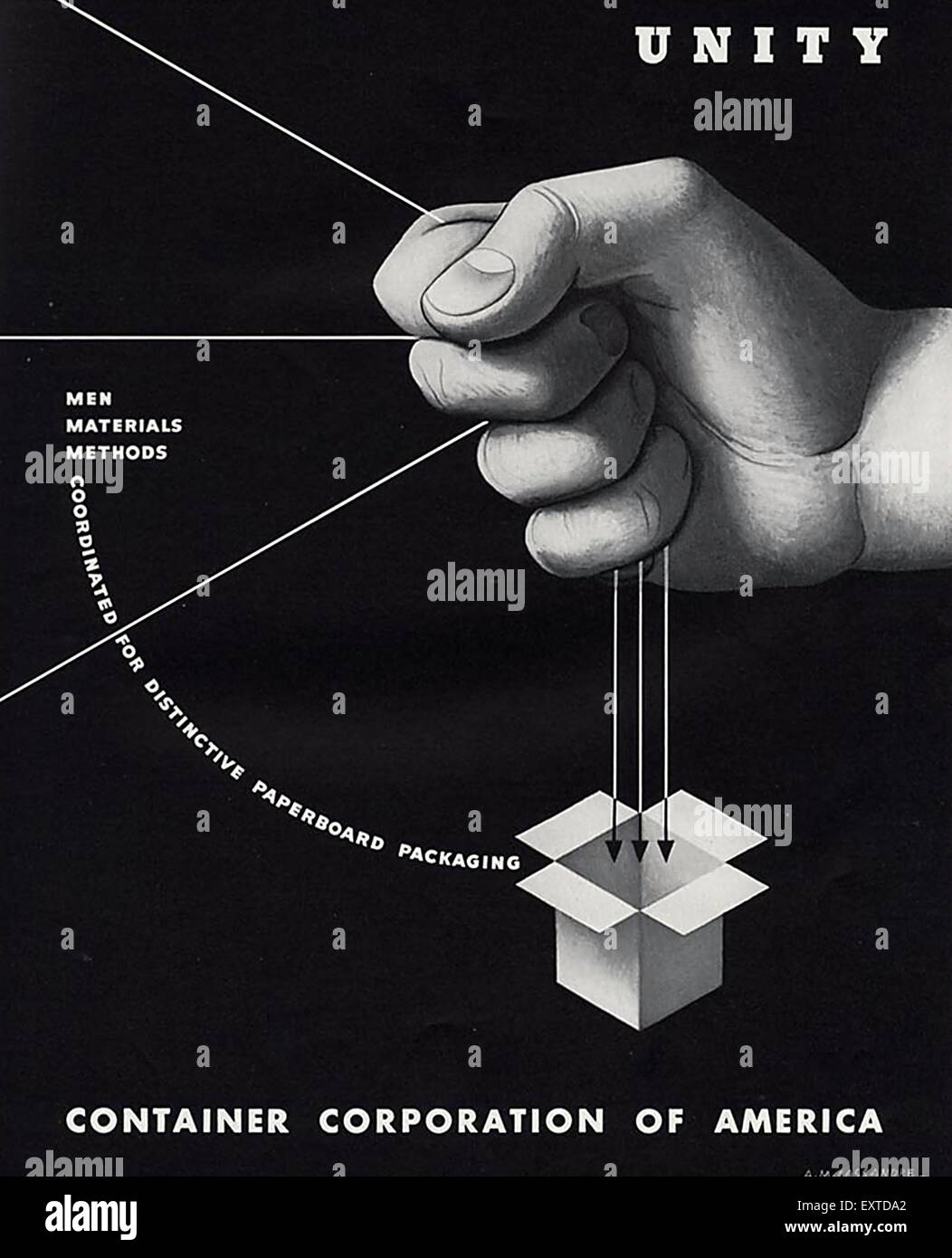 1930s USA Container Corporation Of America Magazine Advert Stock Photo ...