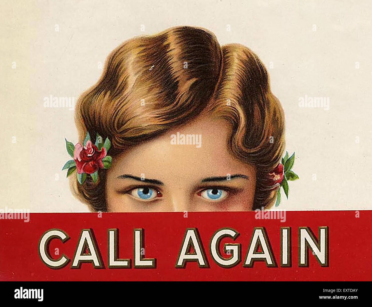 1920s USA Call Again Magazine Plate Stock Photo - Alamy