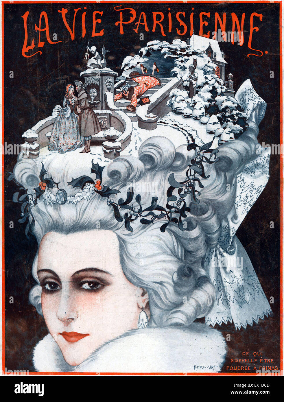 1920s France La Vie Parisienne Magazine Cover Stock Photo - Alamy