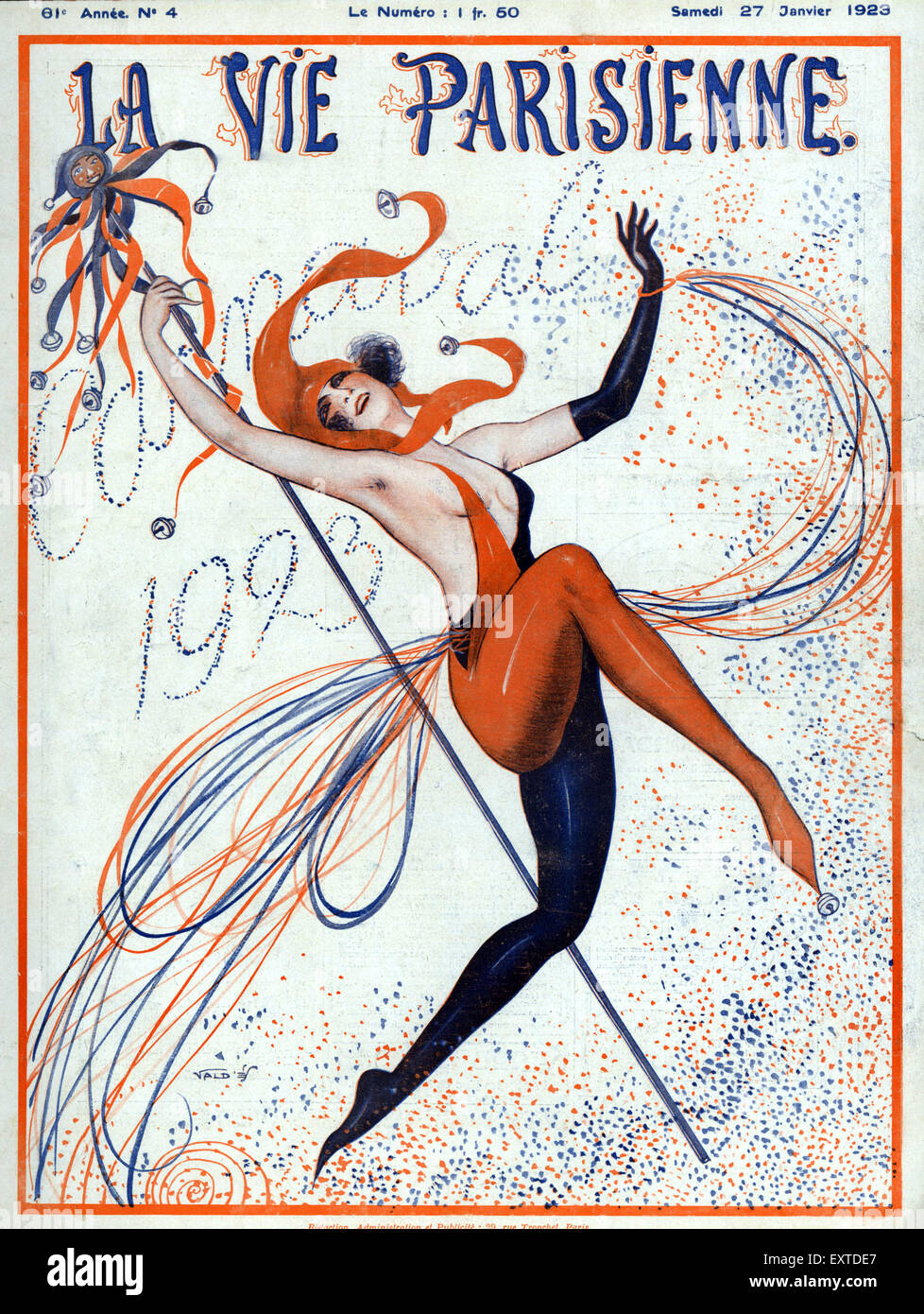 1920s France La Vie Parisienne Magazine Cover Stock Photo - Alamy