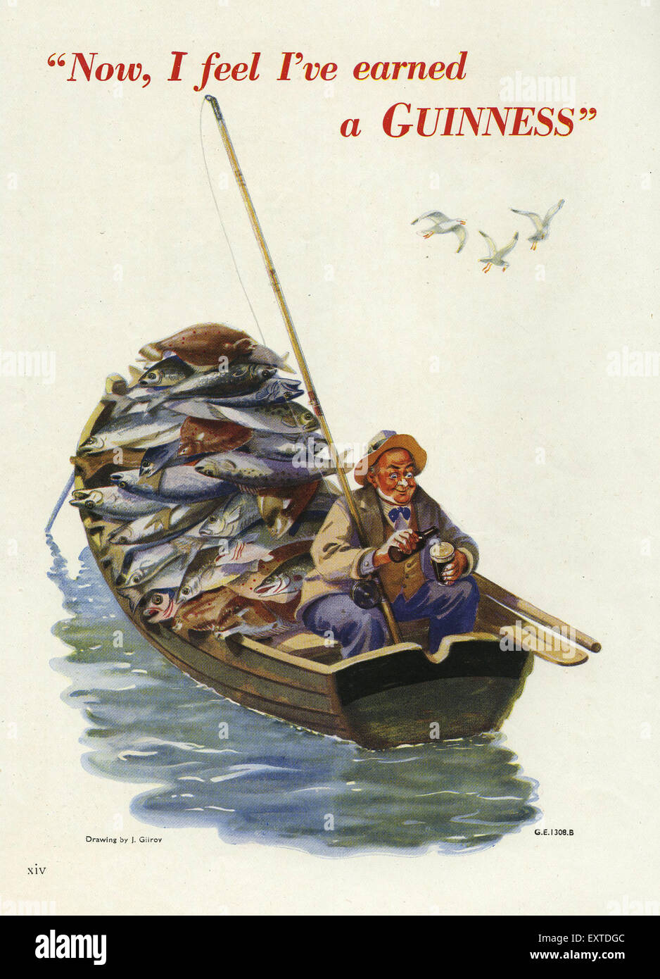 1940s USA Guinness Magazine Advert Stock Photo - Alamy