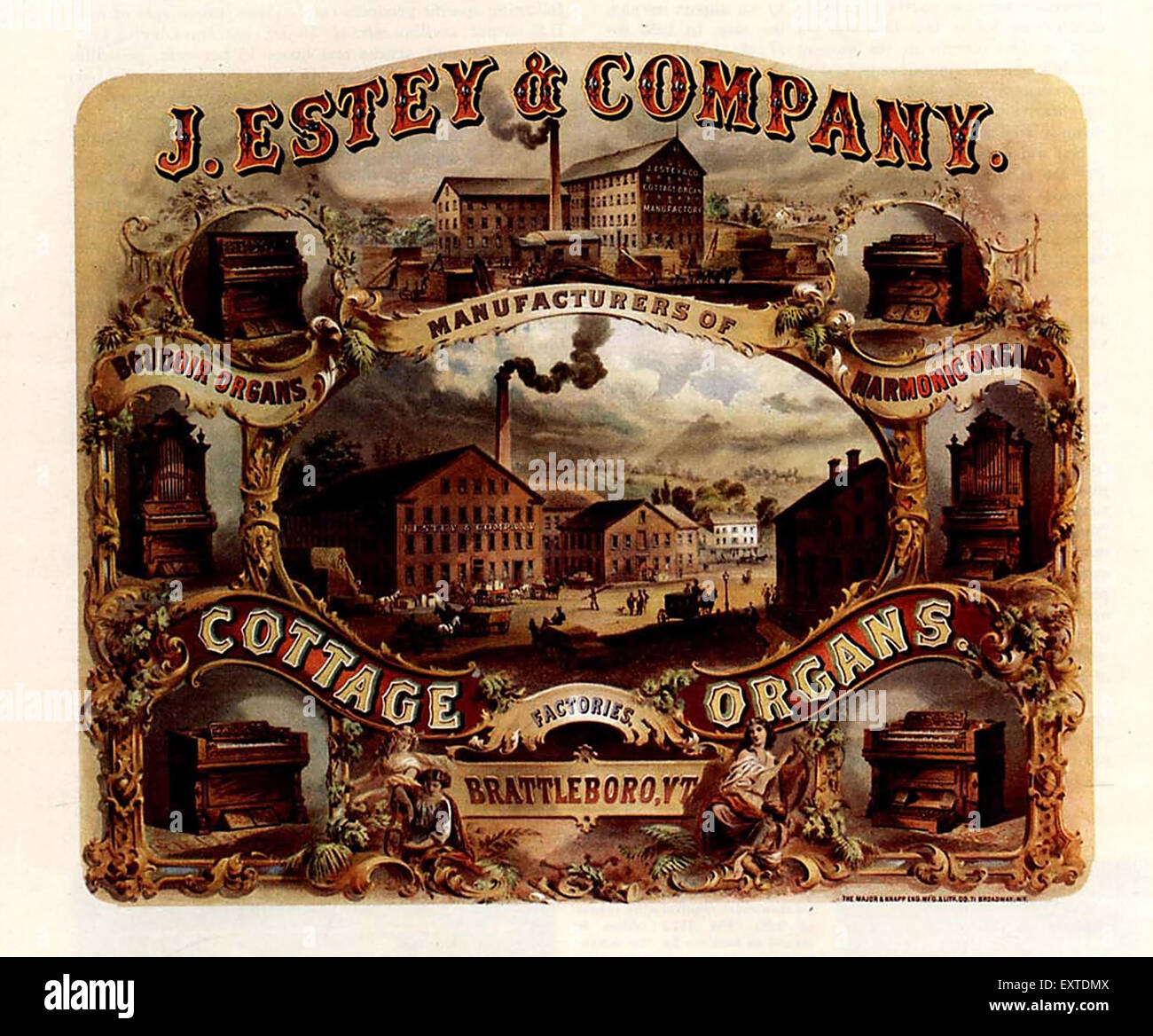 1890s USA J Estley and Company Magazine Advert Stock Photo - Alamy