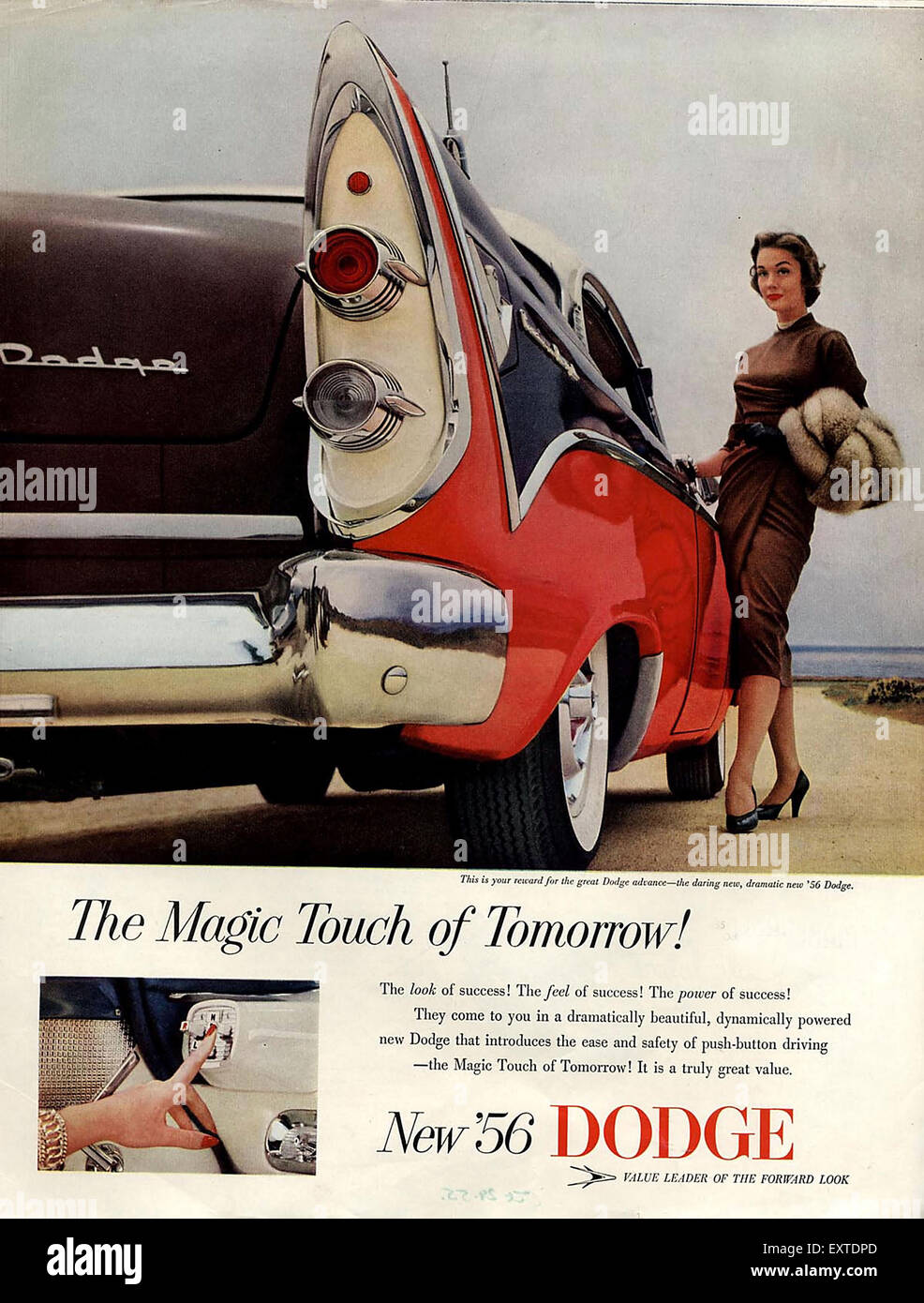 1950s USA Dodge Magazine Advert Stock Photo - Alamy