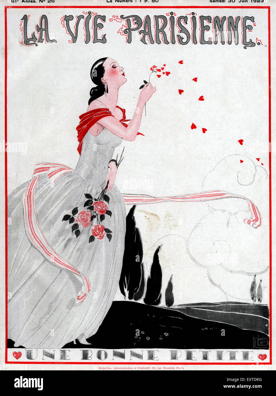 1920s France La Vie Parisienne Magazine Cover Stock Photo - Alamy