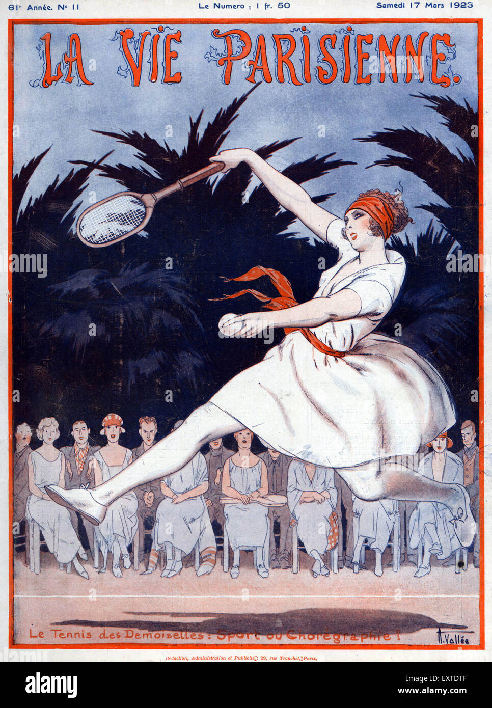 1920s France La Vie Parisienne Magazine Cover Stock Photo - Alamy