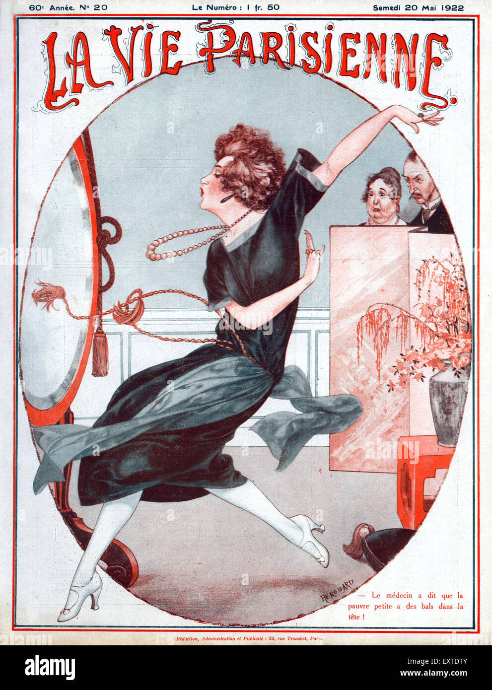 1920s France La Vie Parisienne Magazine Cover Stock Photo - Alamy