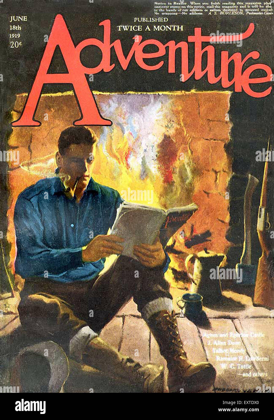 1910s USA Adventure Magazine Cover Stock Photo - Alamy