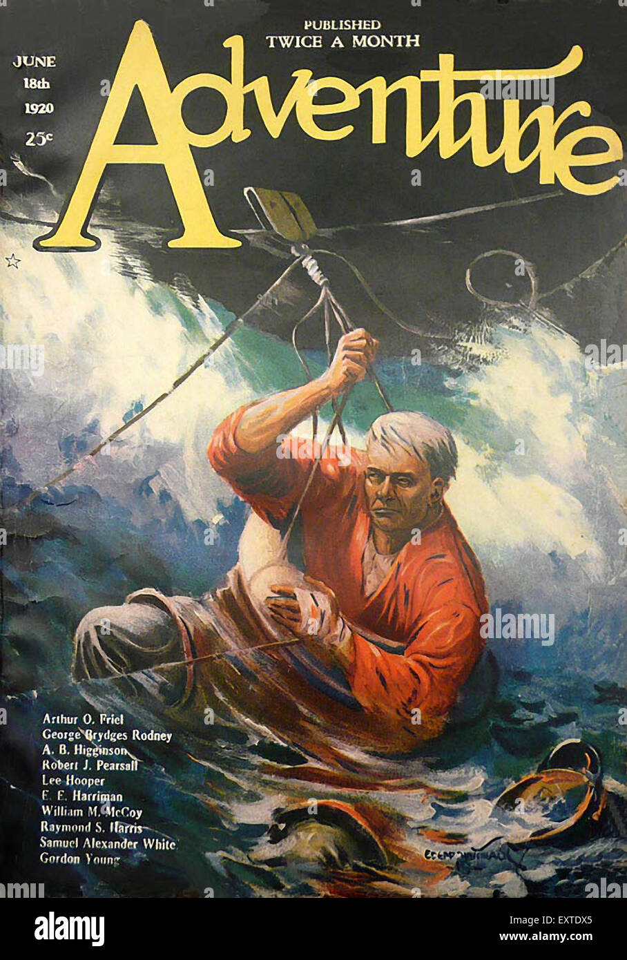 1920s USA Adventure Magazine Cover Stock Photo - Alamy