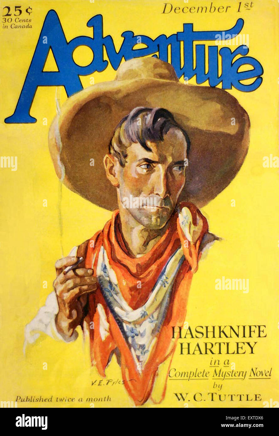 1920s USA Adventure Magazine Cover Stock Photo - Alamy