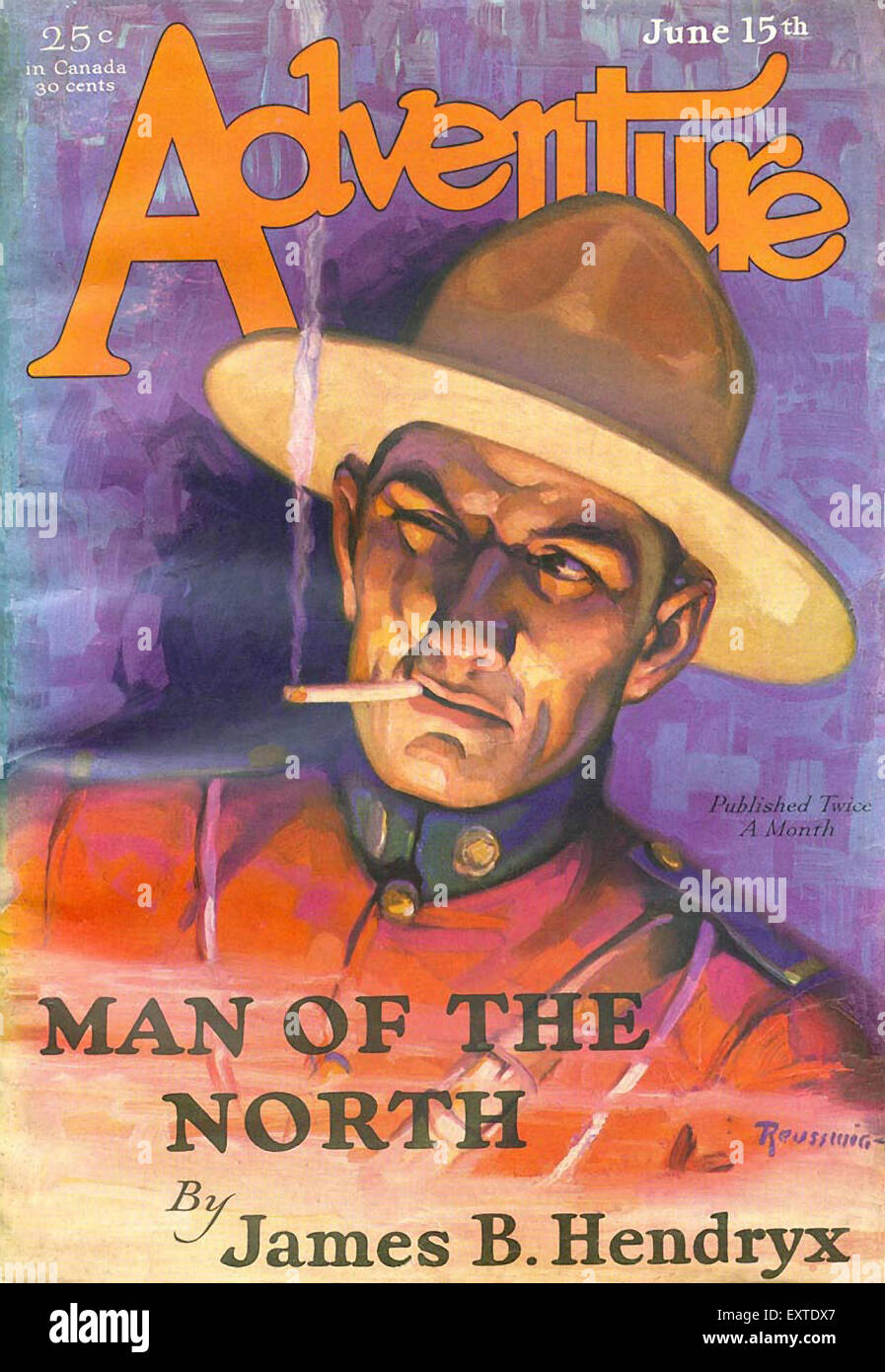 1920s USA Adventure Magazine Cover Stock Photo - Alamy