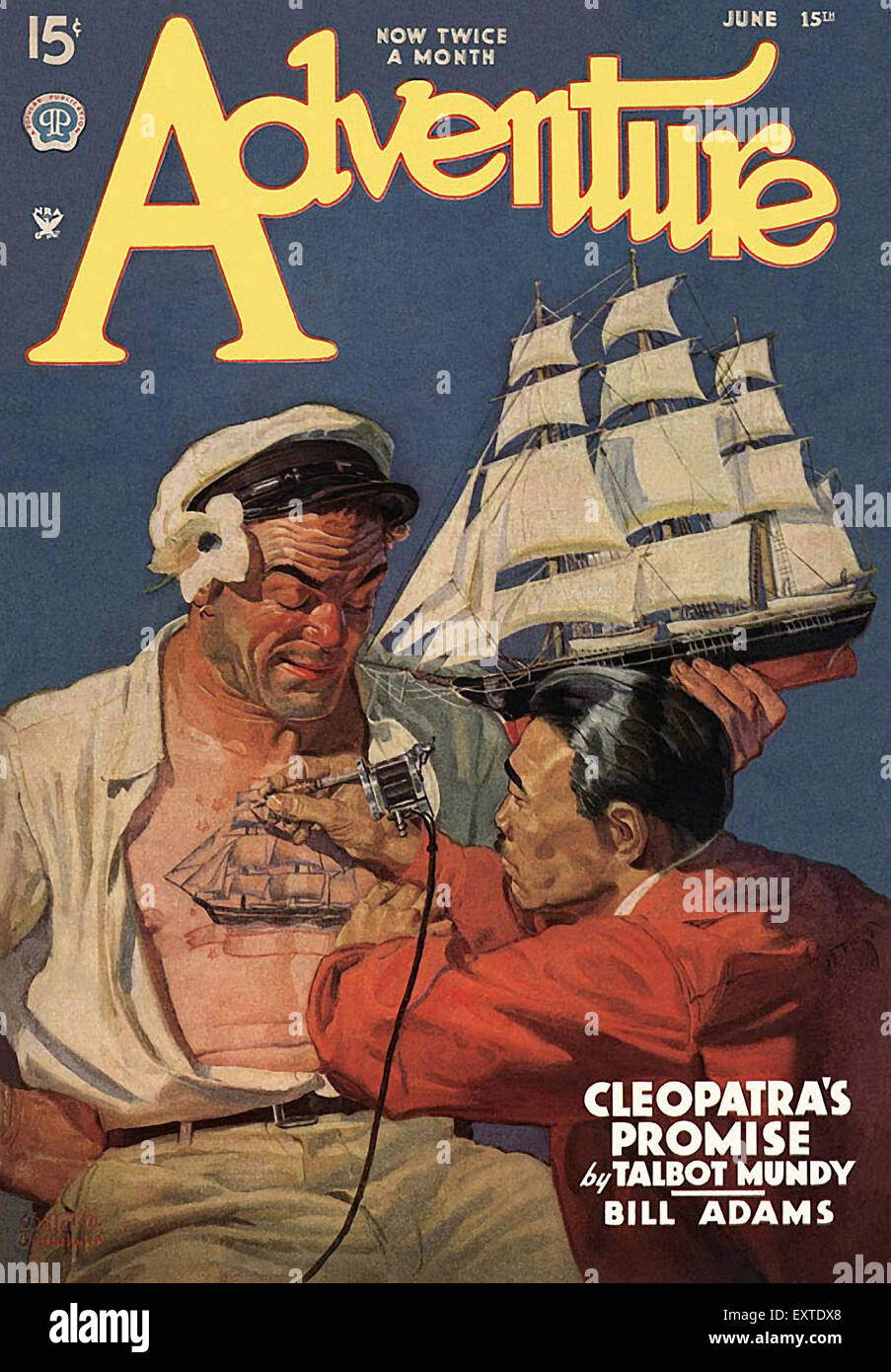 1930s USA Adventure Magazine Cover Stock Photo - Alamy