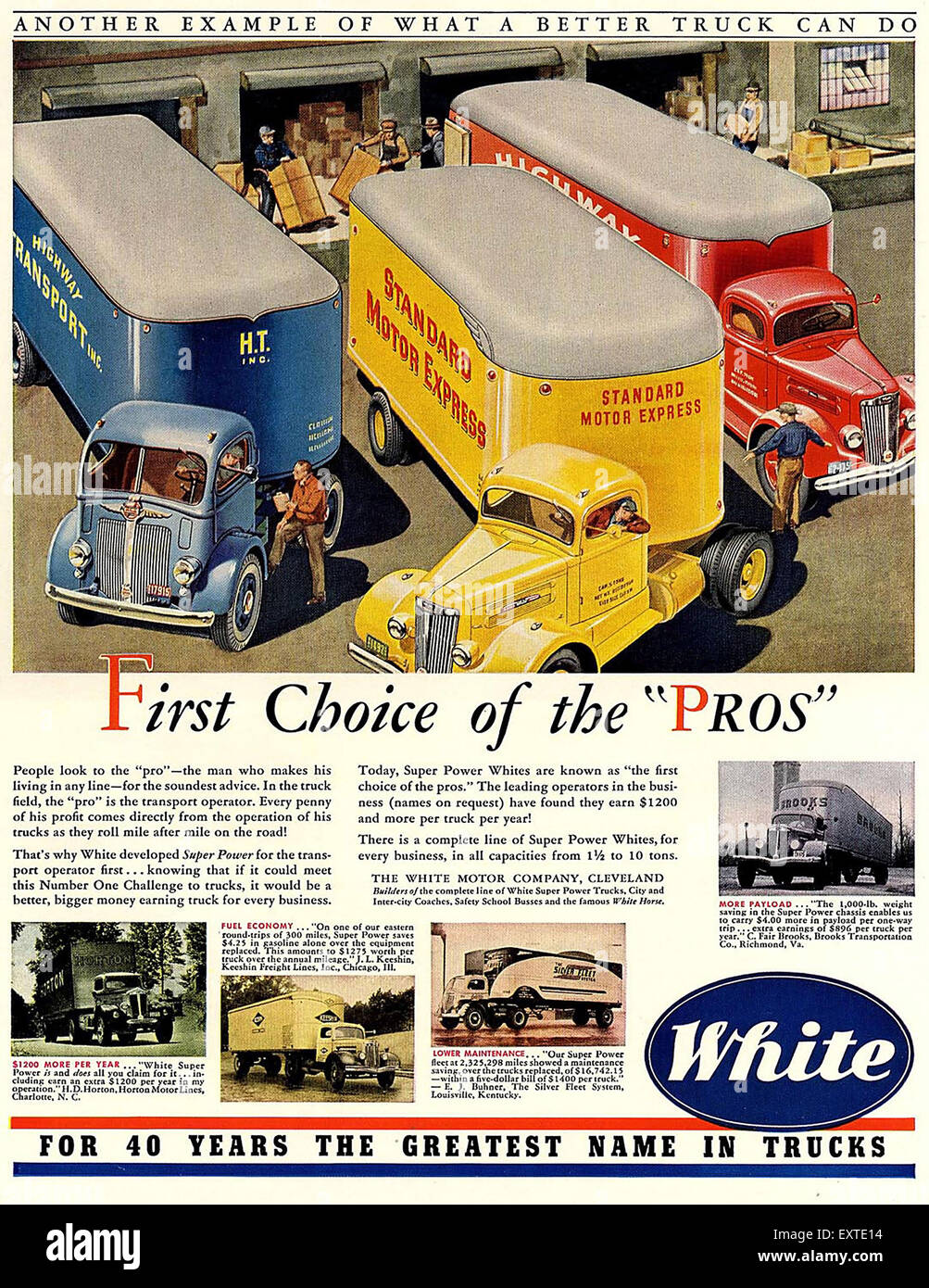 1950s USA White Magazine Advert Stock Photo - Alamy