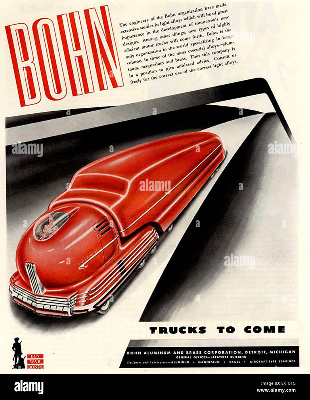 1950s USA Bohn Magazine Advert Stock Photo - Alamy