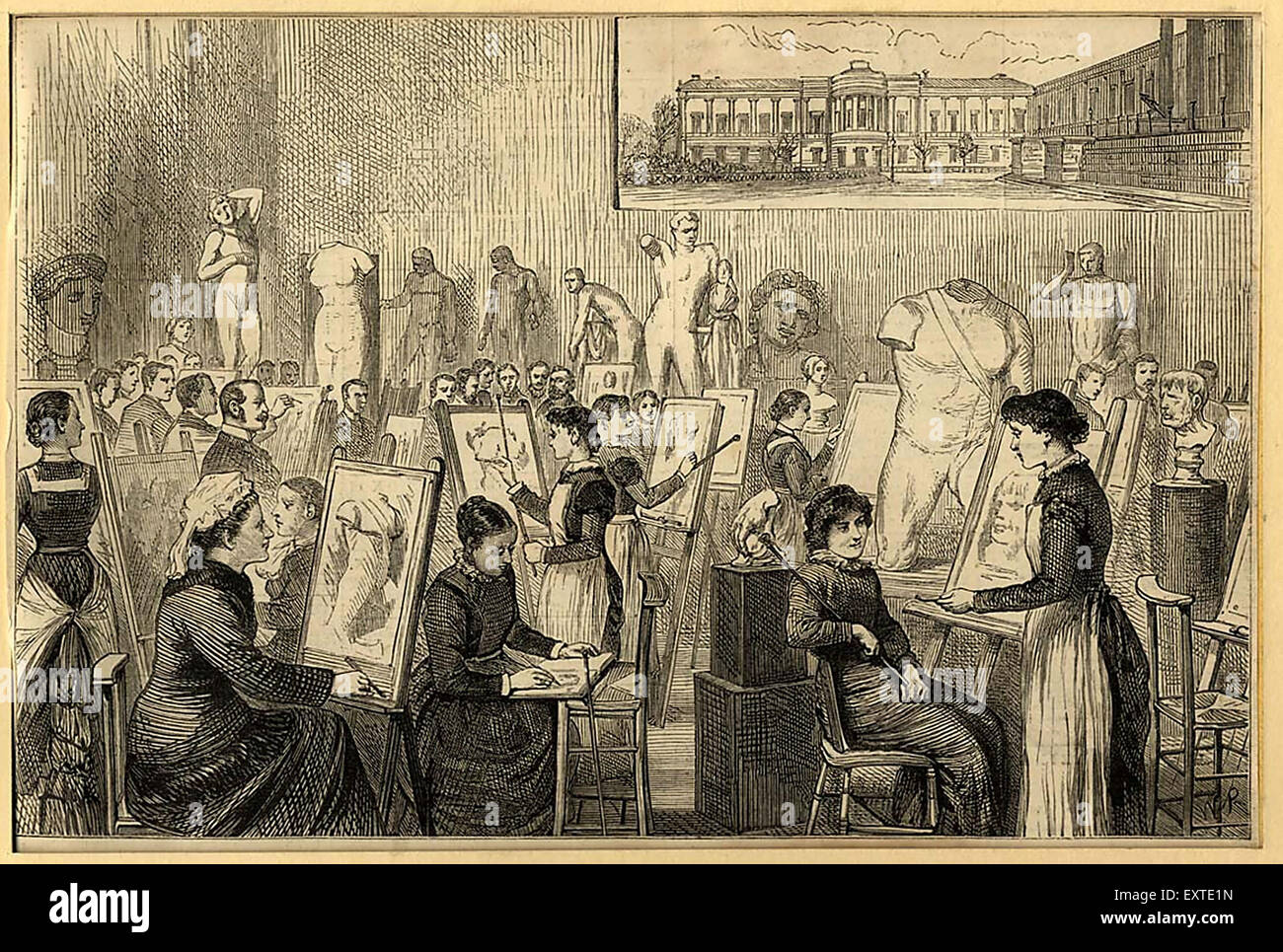 1890s UK Art Class Magazine Plate Stock Photo - Alamy