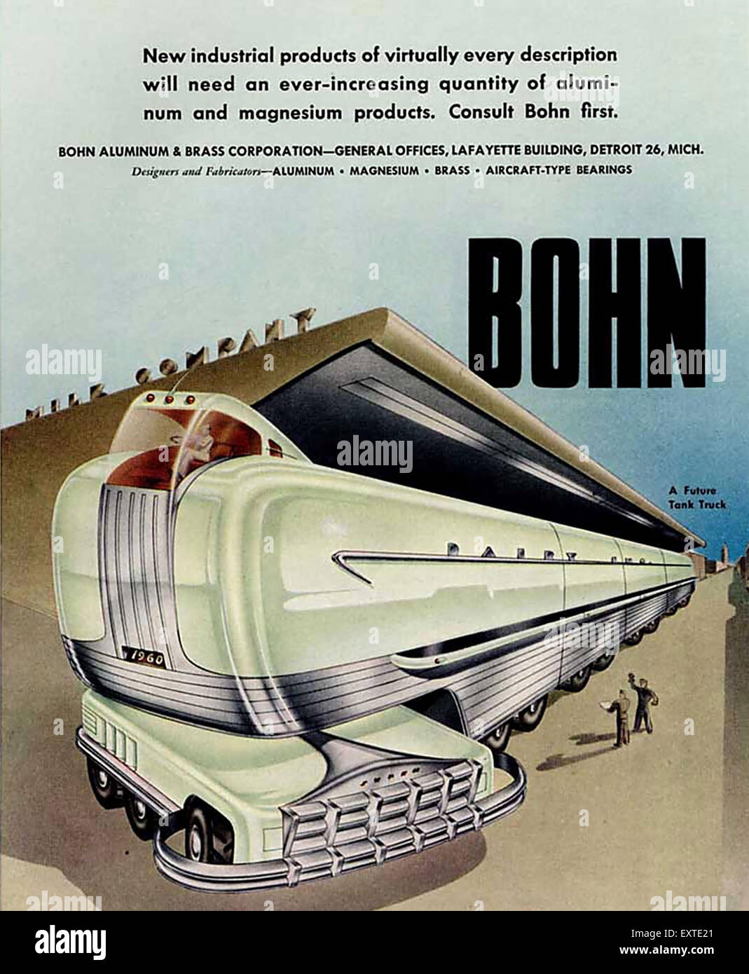 1950s USA Bohn Magazine Advert Stock Photo - Alamy