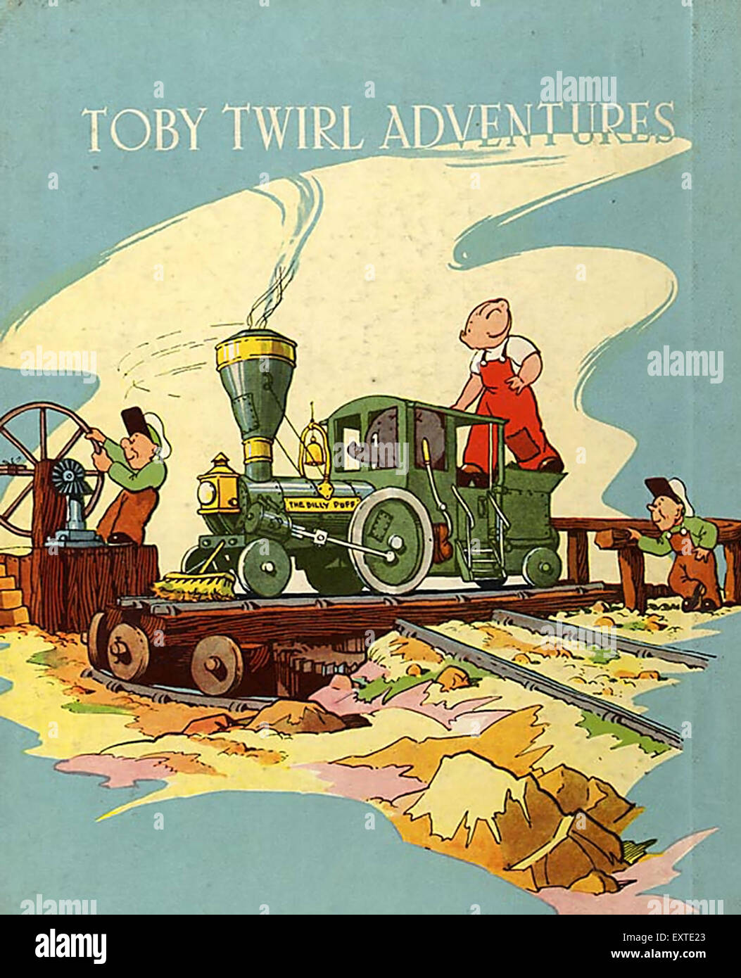 1940s UK Toby Twirl Adventures Book Cover Stock Photo - Alamy