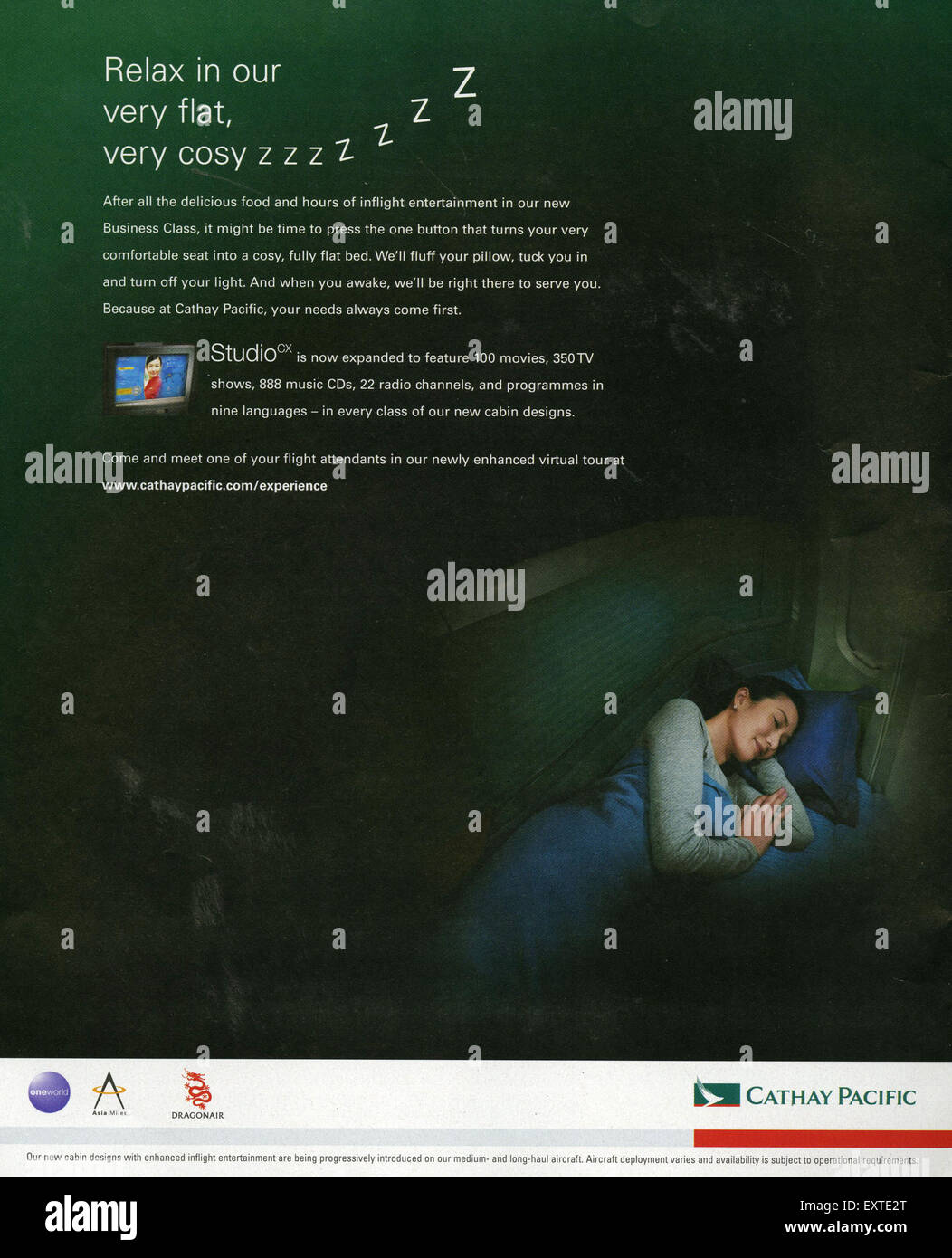 2000s UK Cathay Pacific Magazine Advert Stock Photo - Alamy