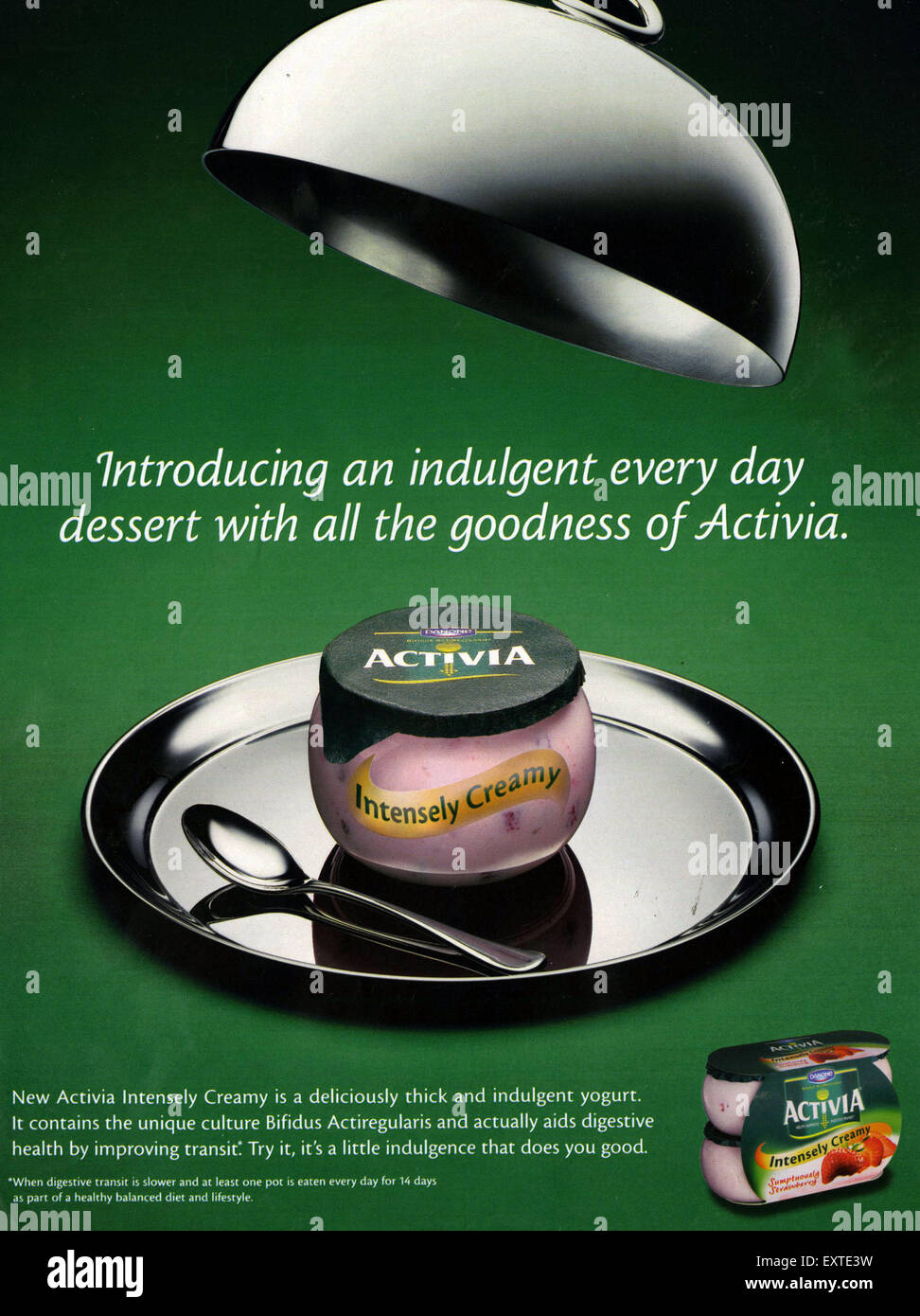 2000s UK Danone Magazine Advert Stock Photo - Alamy