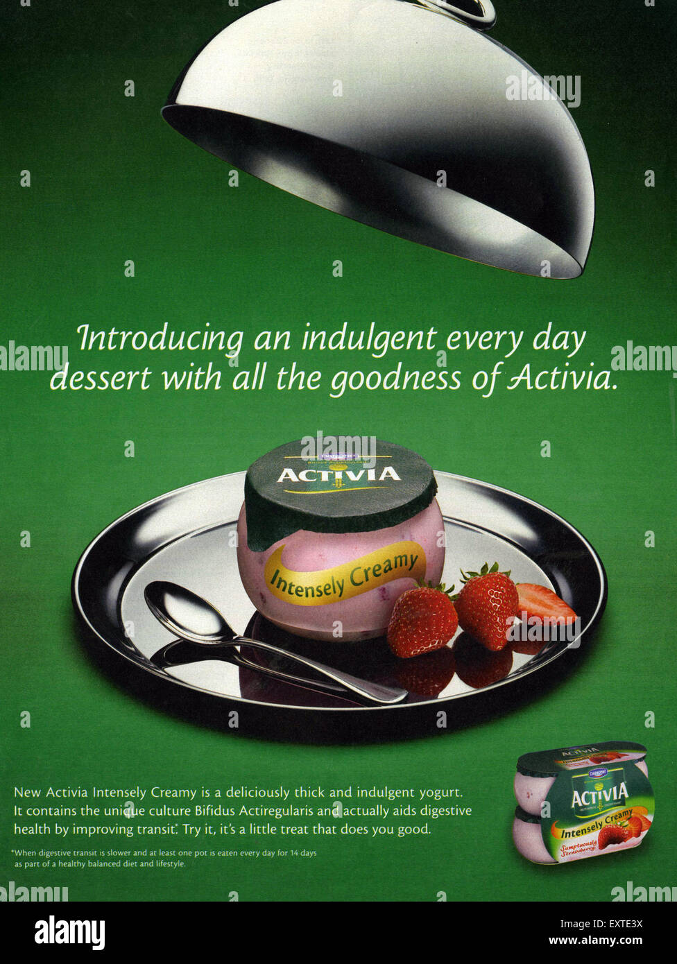 2000s UK Danone Magazine Advert Stock Photo - Alamy