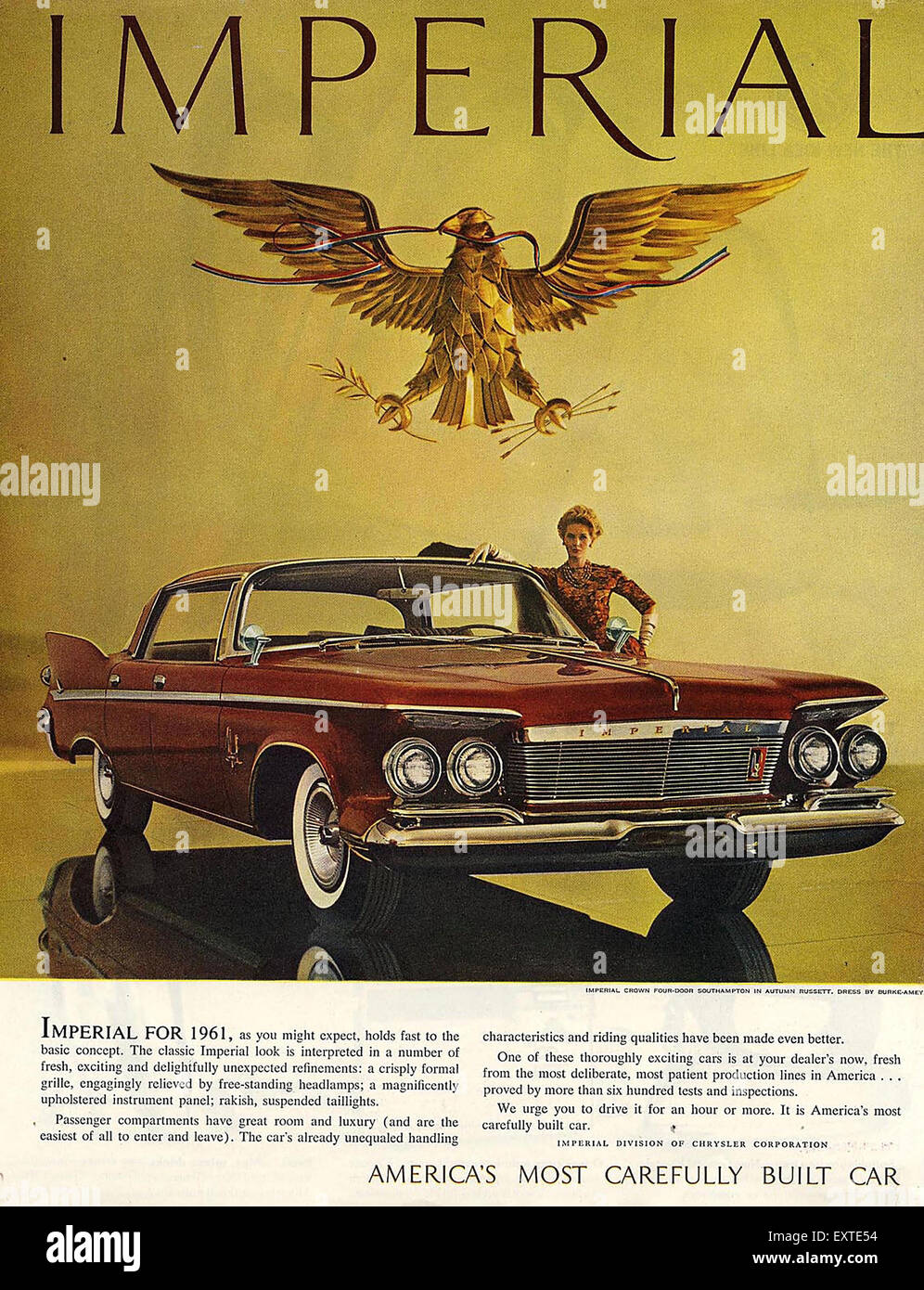 1960s USA Chrysler Magazine Advert Stock Photo - Alamy