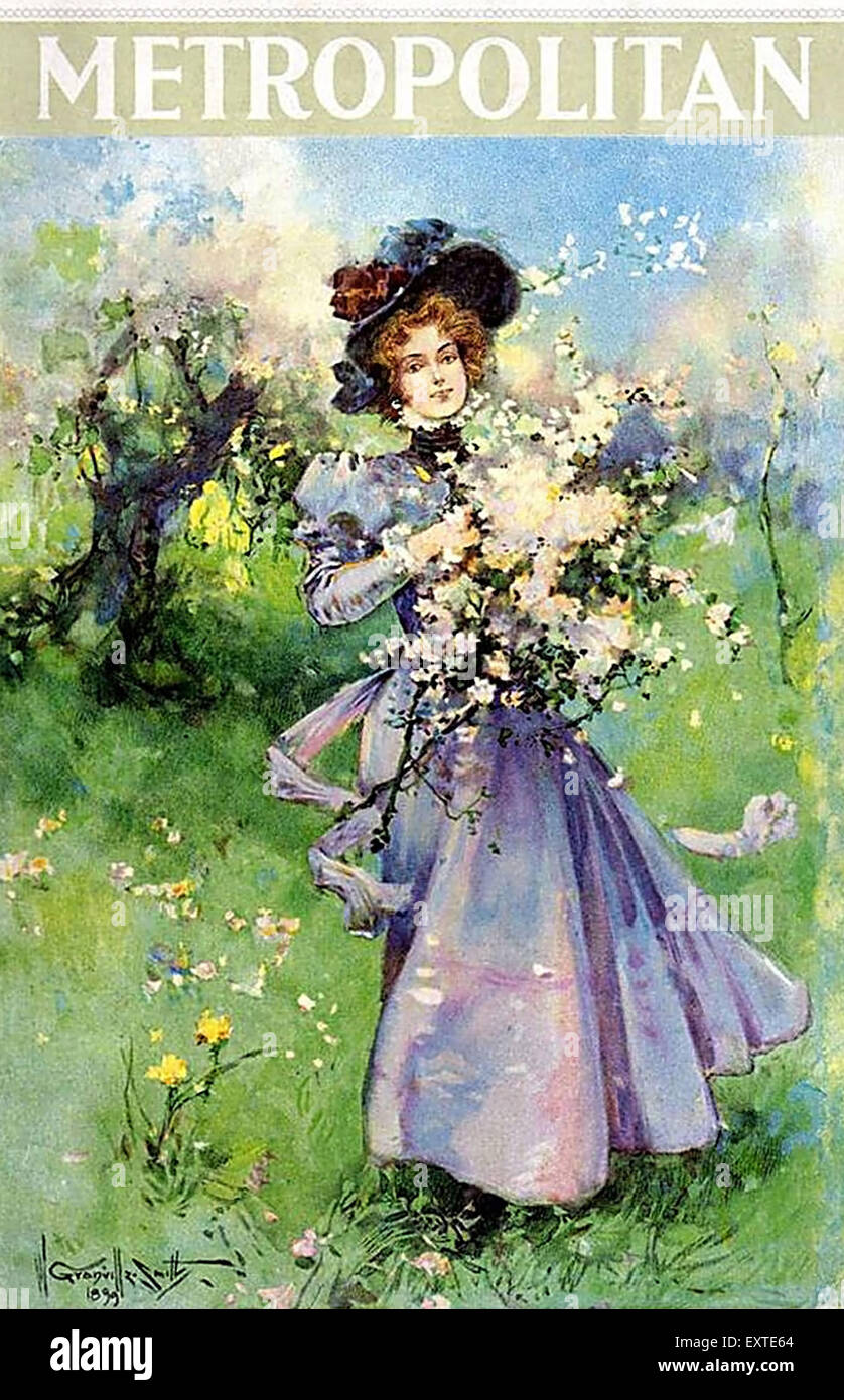 1890s USA Metropolitan Magazine Cover Stock Photo - Alamy
