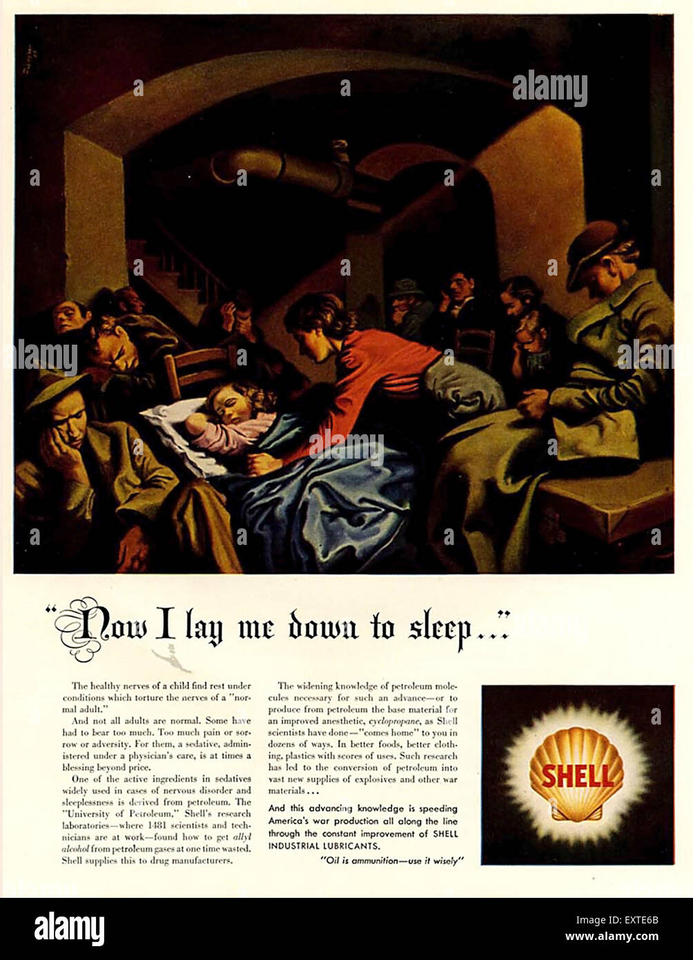 1940s UK Shell Magazine Advert Stock Photo - Alamy