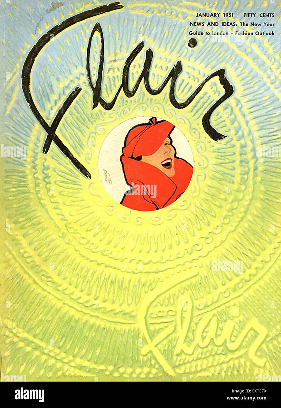 1950s USA Flair Magazine Cover Stock Photo - Alamy