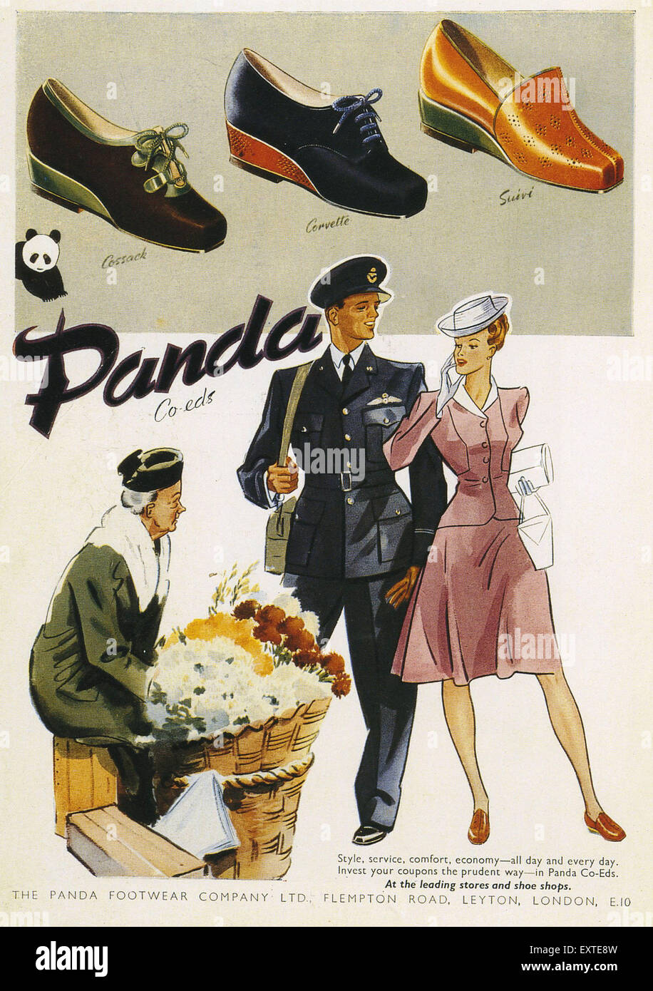 1940s UK Panda Magazine Advert Stock Photo - Alamy