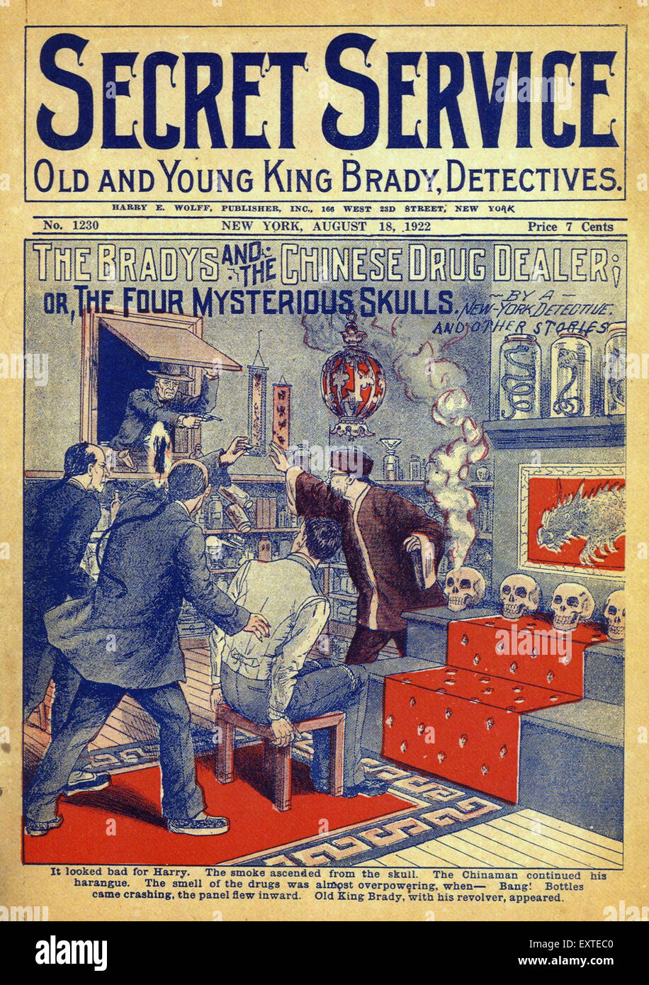 1920s USA Secret Service Book Cover Stock Photo - Alamy