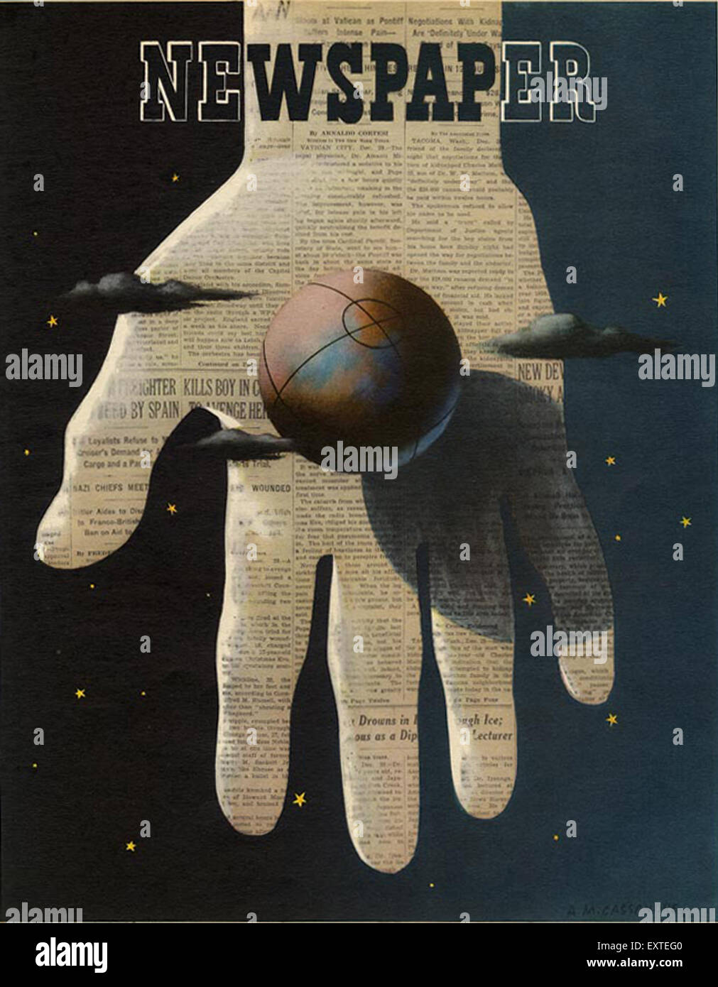 1940s newspaper hi-res stock photography and images - Alamy