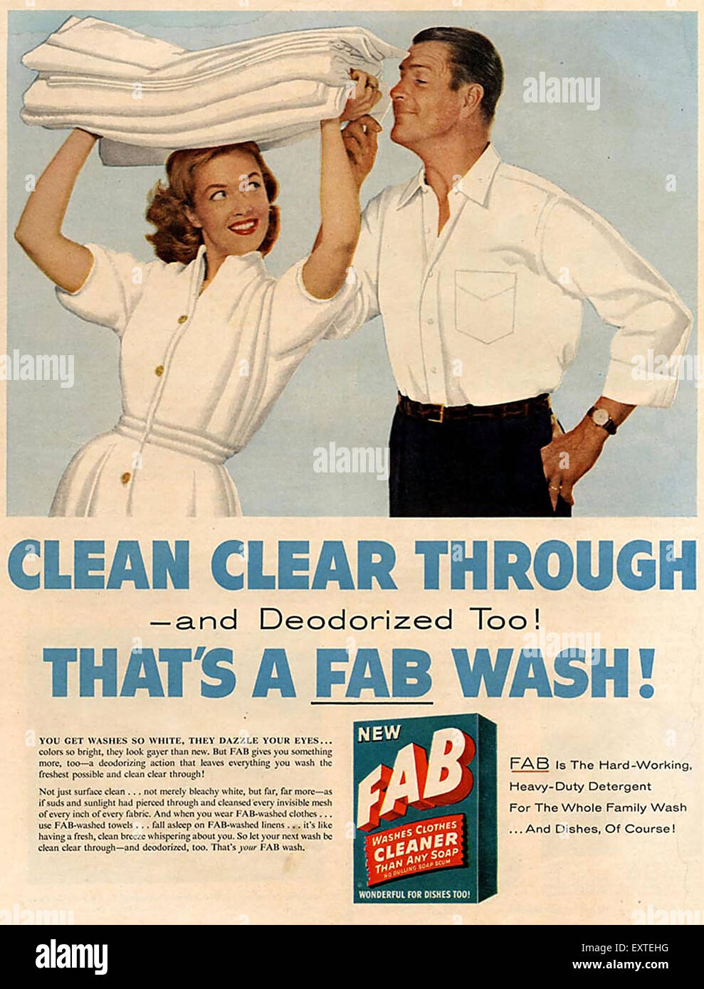 1950s USA Fab Magazine Advert Stock Photo - Alamy
