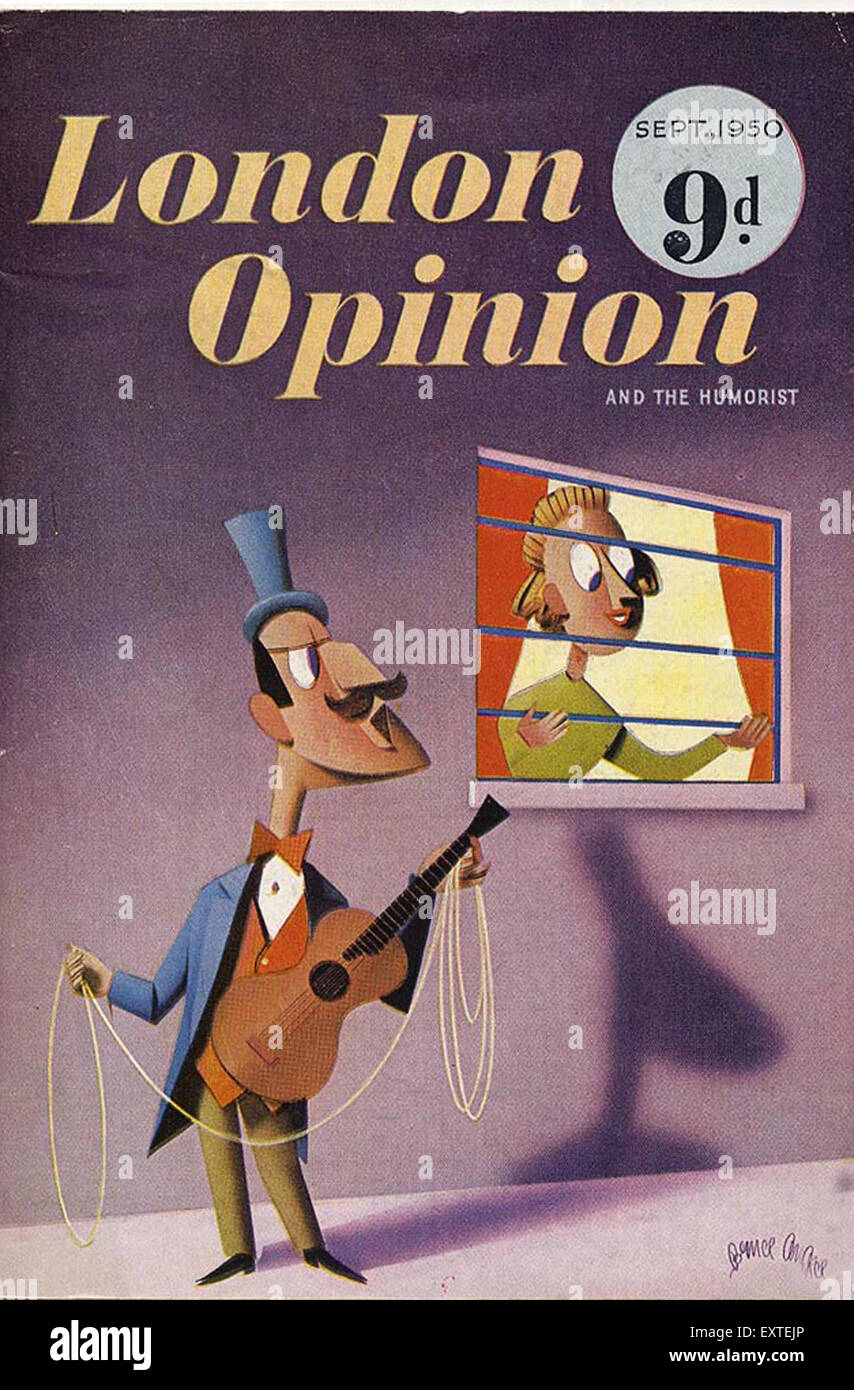 1950s UK London Opinion Magazine Cover Stock Photo - Alamy