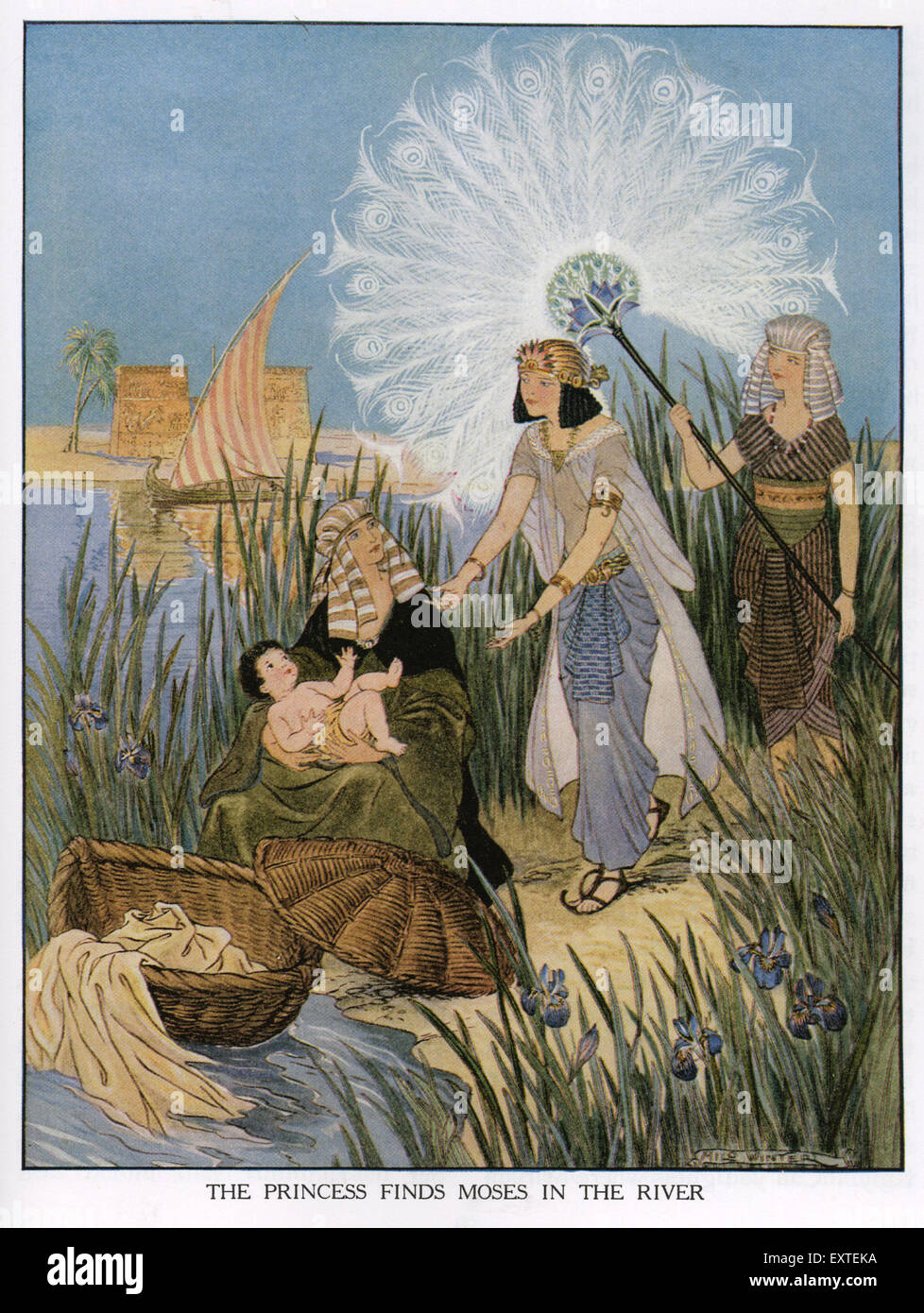 Moses in the river hi-res stock photography and images - Alamy