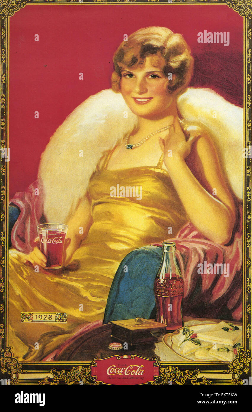 Coca cola advert 1920s hi-res stock photography and images - Alamy
