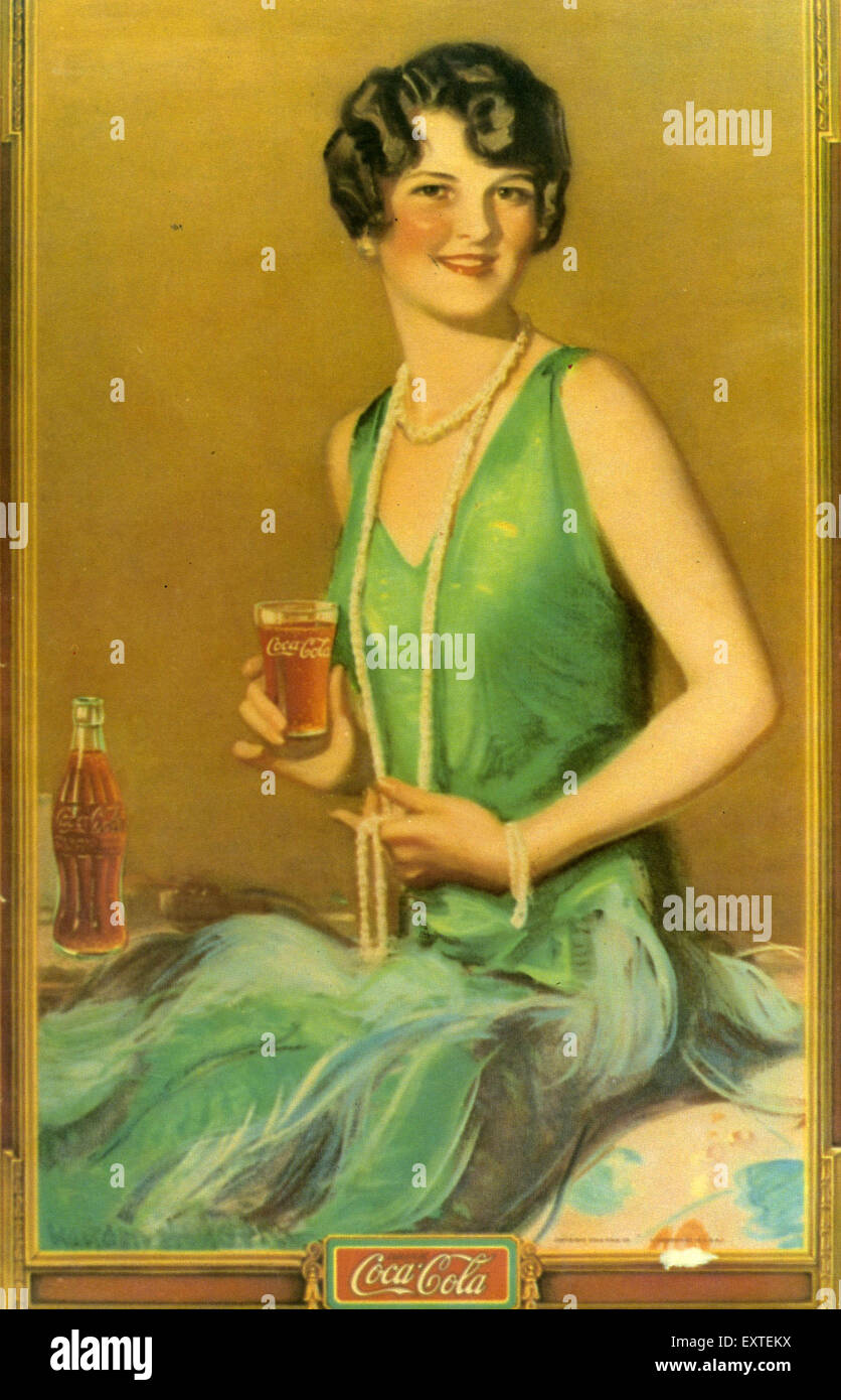 Coca cola advert 1920s hi-res stock photography and images - Alamy