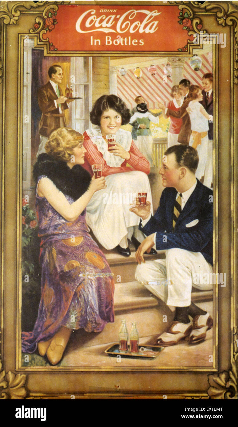 1920s USA Coca-Cola Magazine Advert Stock Photo - Alamy