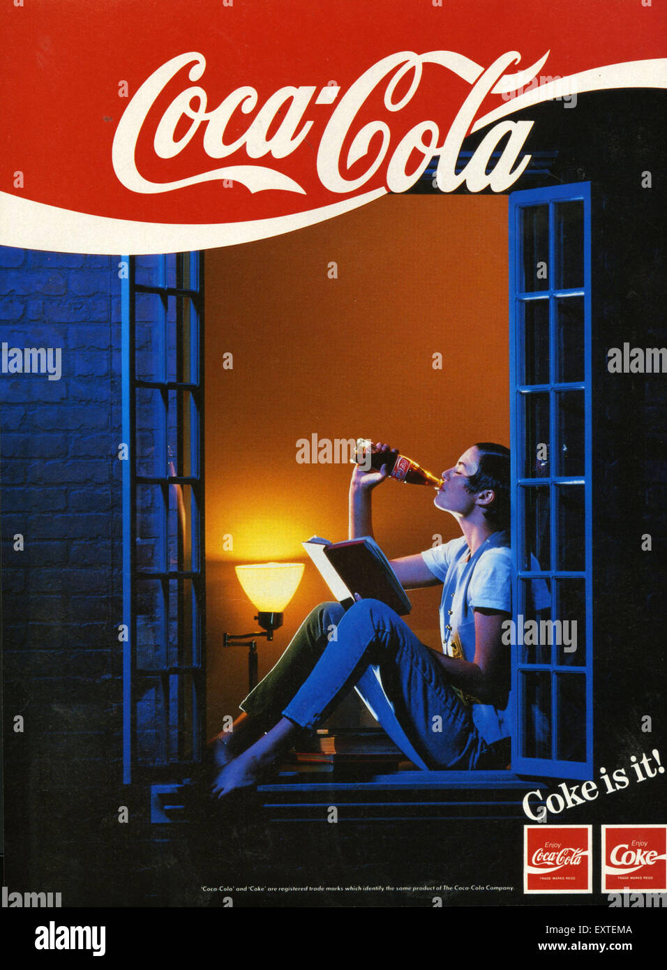 1980s UK Coca-Cola Magazine Advert Stock Photo - Alamy