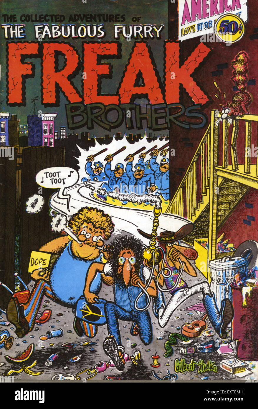 1970s USA Freak Brothers Magazine Cover Stock Photo - Alamy