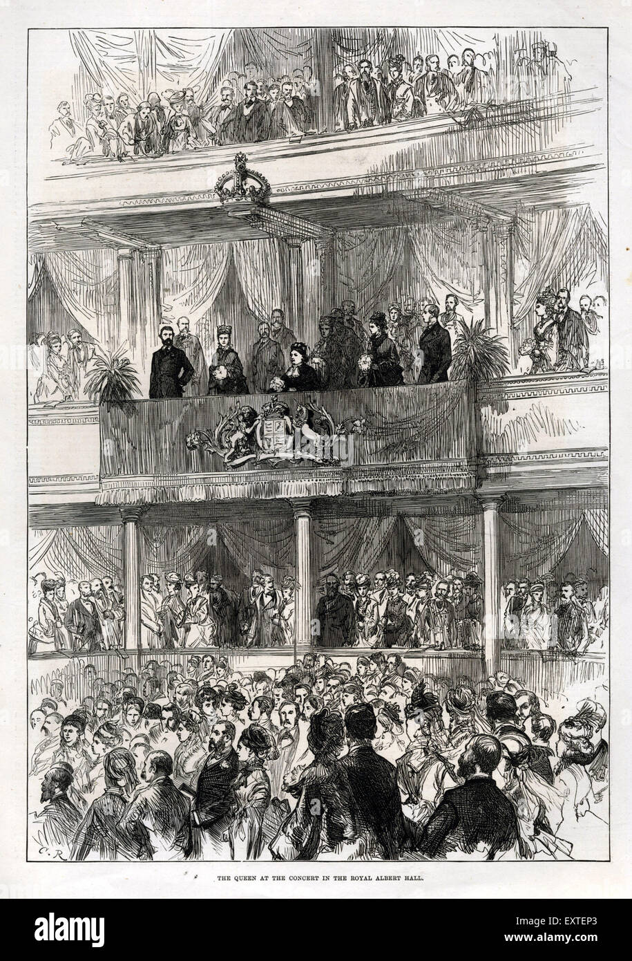 Queen victoria royal albert hall hi-res stock photography and images ...