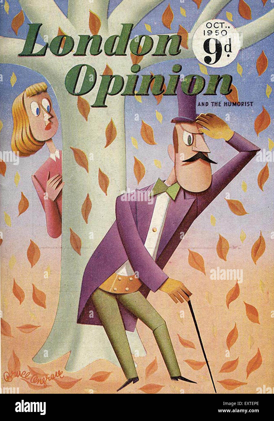 1950s UK London Opinion Magazine Cover Stock Photo - Alamy