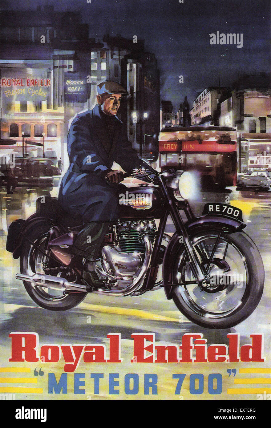 1950s UK Royal Enfield Magazine Advert Stock Photo - Alamy