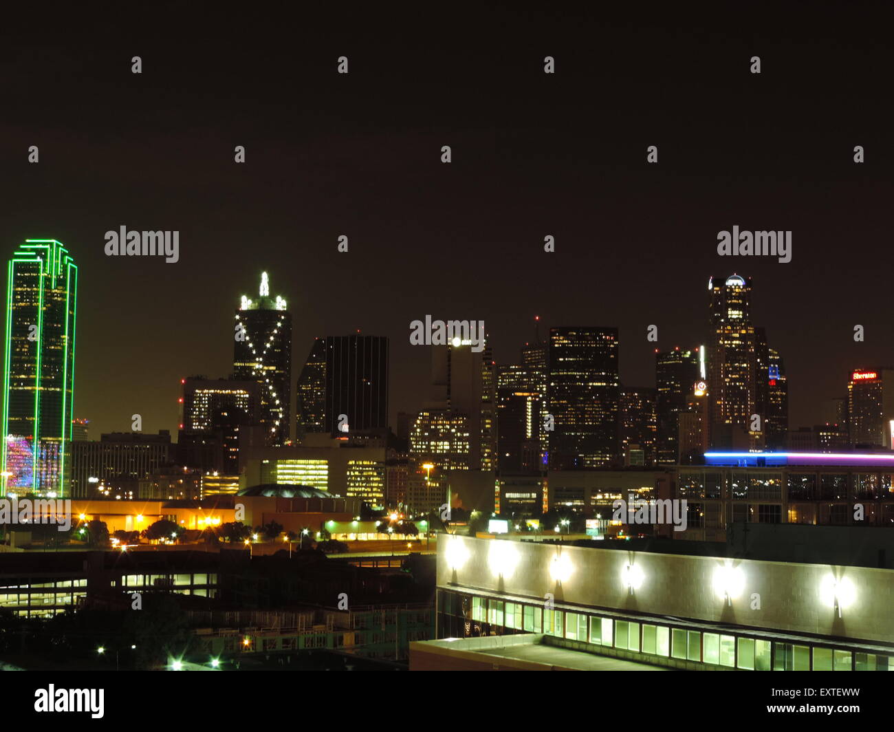 Downtown Dallas from Southside on Lamar Stock Photo - Alamy