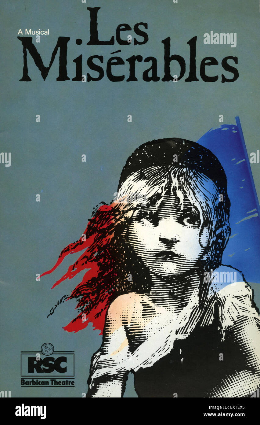 1980s UK Les Miserables Poster Stock Photo - Alamy